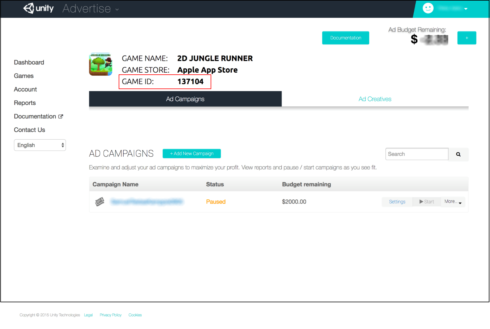 How to Configure a Campaign with Unity Ads – Help Center