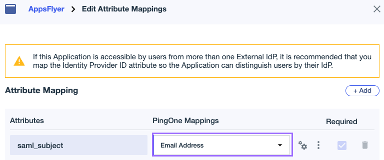 Configure AppsFlyer SSO in Ping Identity – Help Center